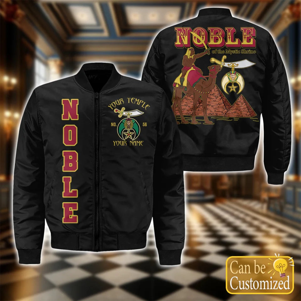 Custom Shriner Nobles Mystic Bomber Jacket – Made For Freemasons