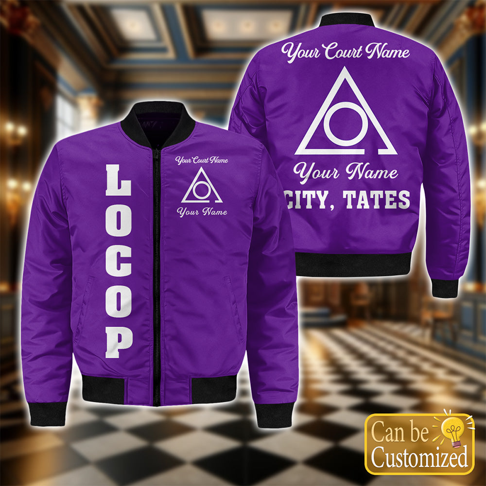 Custom Ladies of the Circle of Perfection Masonic Bomber Jacket – Made ...