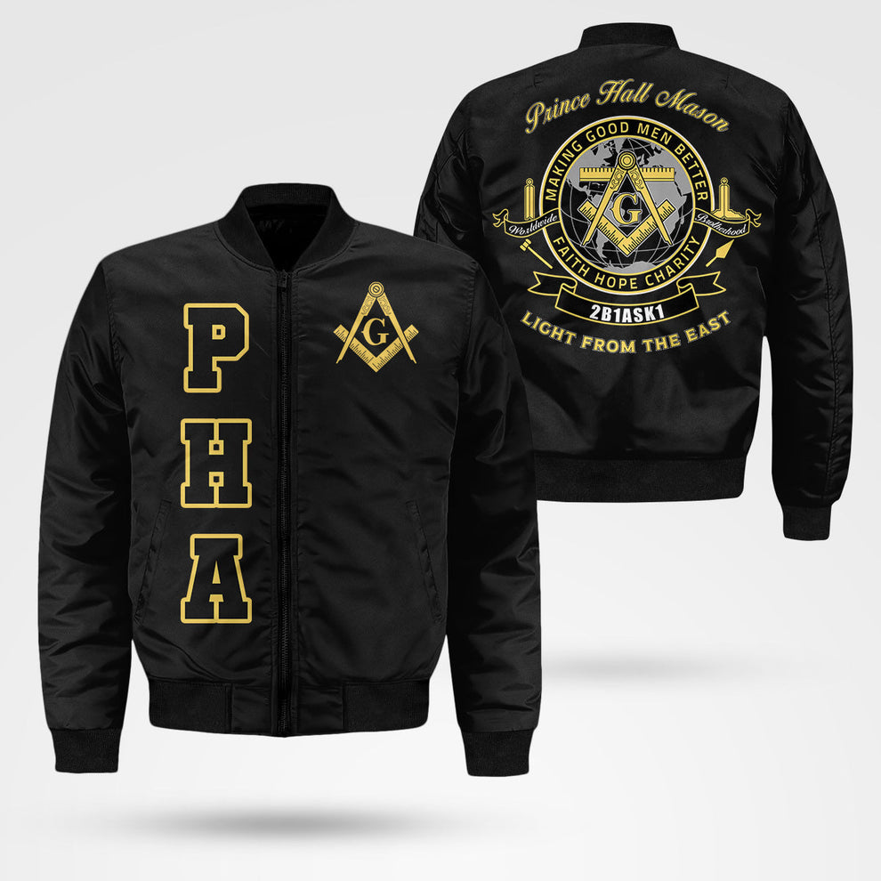 Prince Hall Masonic Bomber Jacket – Made For Freemasons