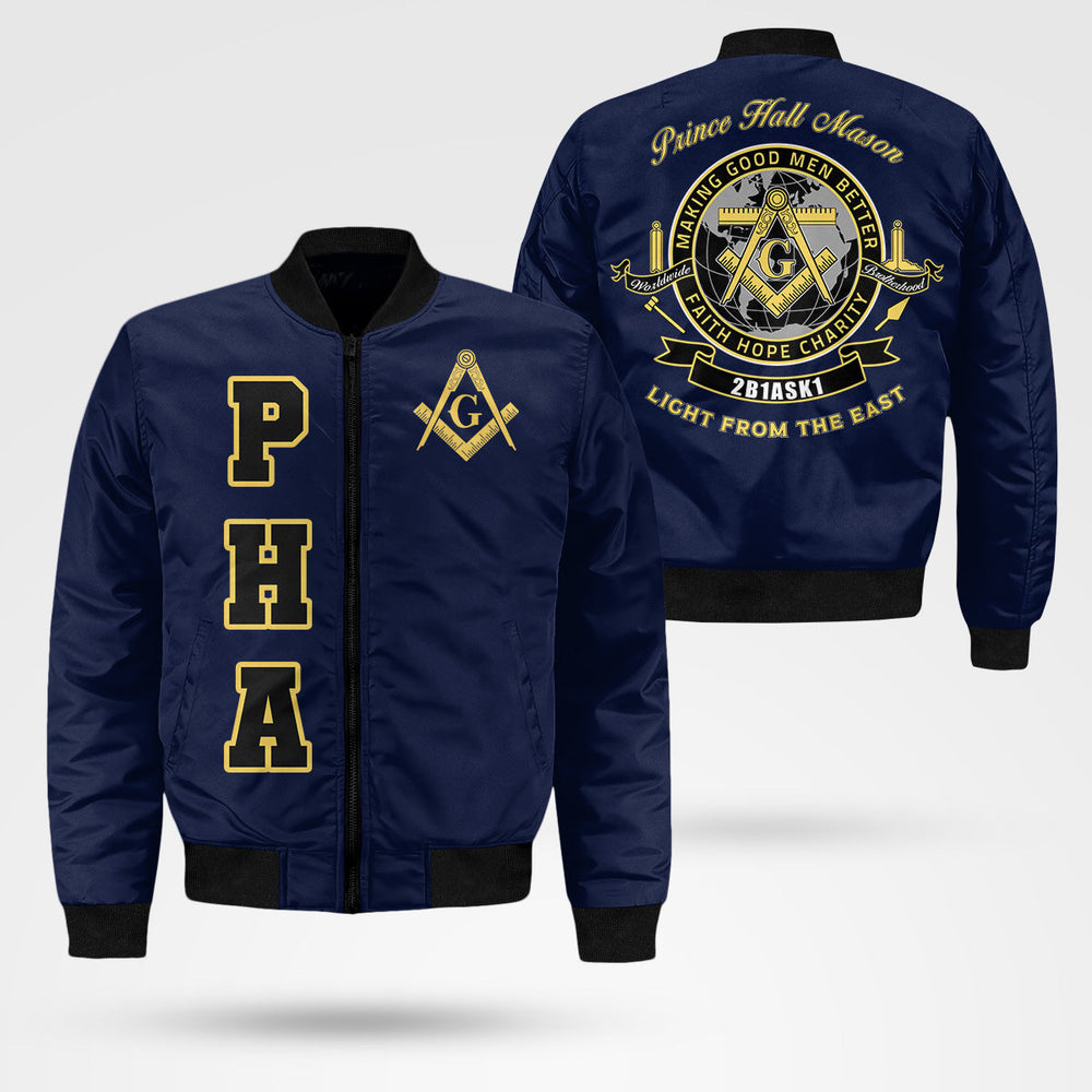 Prince Hall Masonic Bomber Jacket – Made For Freemasons