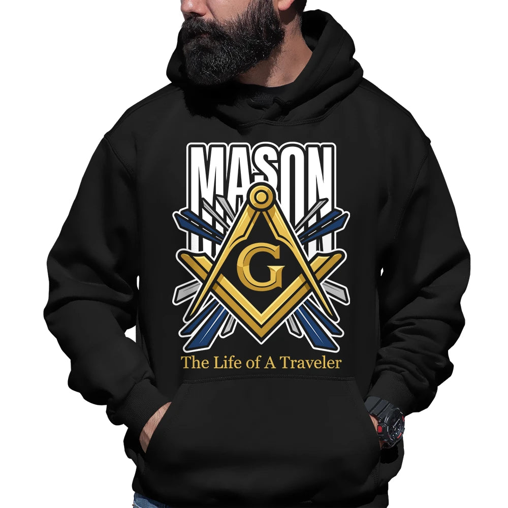 The Light Of A Traveler Masonic Hoodie – Made For Freemasons