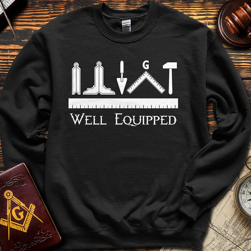 Well Equipped Masonic Sweatshirt – Made For Freemasons